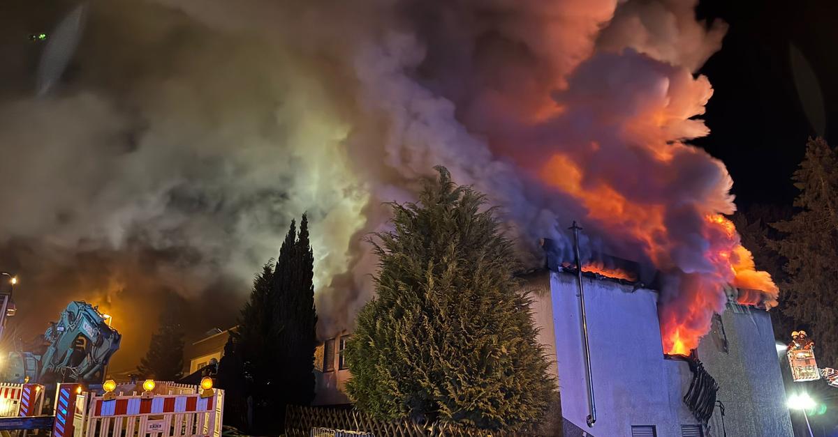 Wohnhaus nach Brand am Marburger Richtsberg unbewohnbar